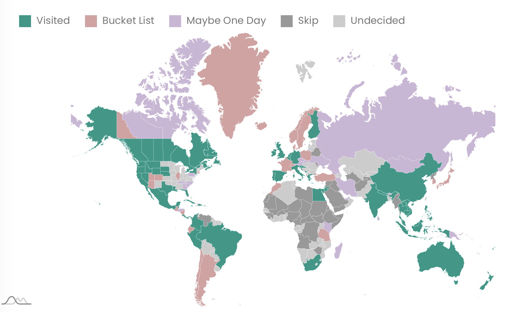 Globe — My Travel Progress & Dreams